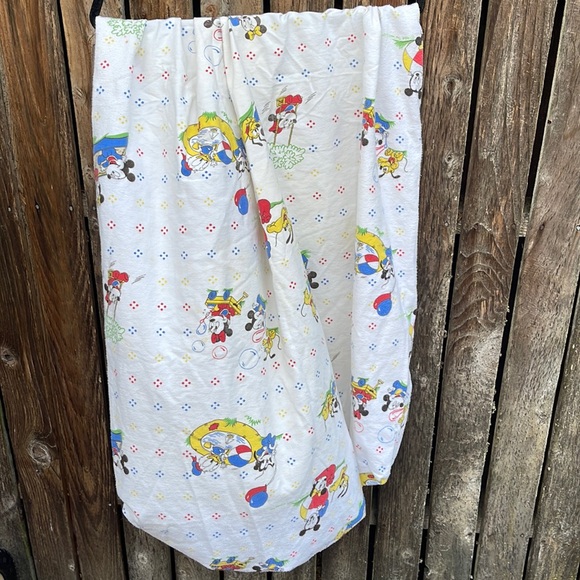Disney | Bedding | Disney Crib Sheet Vintage 8s 90s Mickey Mouse Baby ...